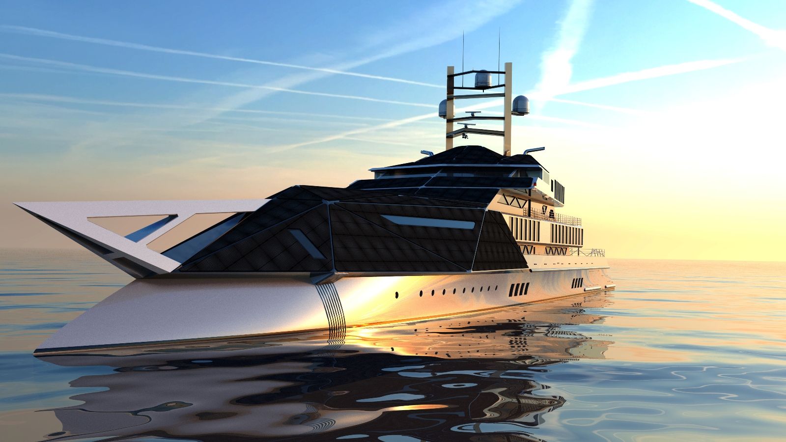 Solar Express: The 130m concept with over 1,500sqm of solar panels